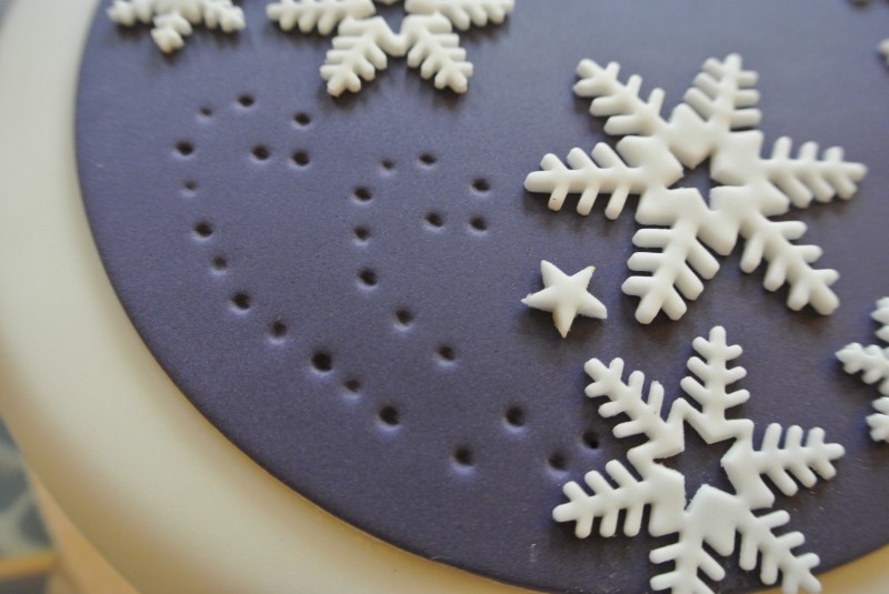 Purple & Snowflakes Christmas Cake | Baking, Recipes and Tutorials ...